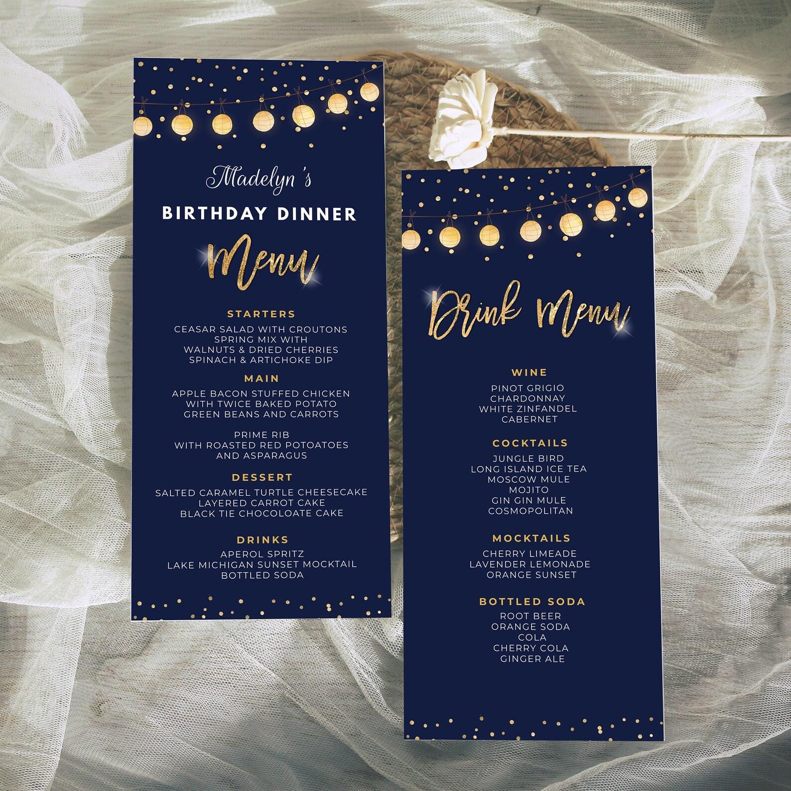 Editable Menu Template and Drink Menu Event Menu Template - Etsy