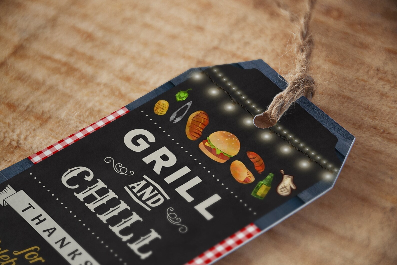 Thank You Favor Tags BBQ & Grill and Chill Barbecue Party | Etsy