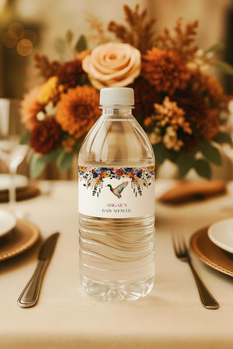 Mallard Duck Water Bottle Label Template - A Little Hunter is on the ...