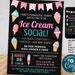 Ice Cream Social Invitation and Flyer Template Ice Cream Fundraiser PTA ...