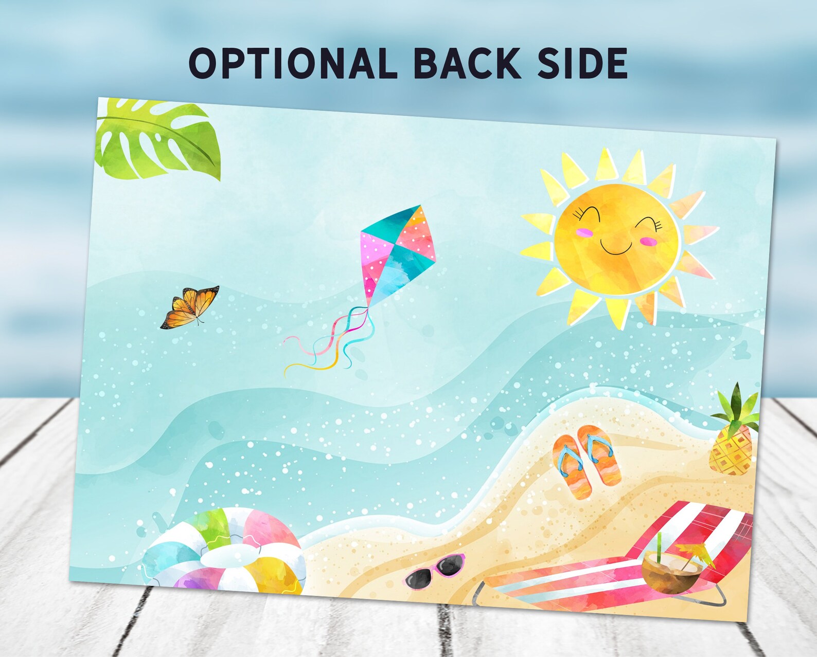 Digital and Printable Beach Party Photo Invitation Beach Theme | Etsy