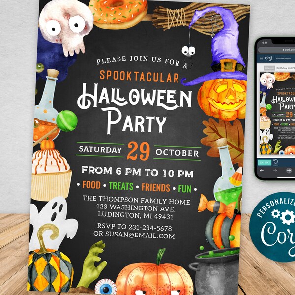 Halloween Invite - Etsy