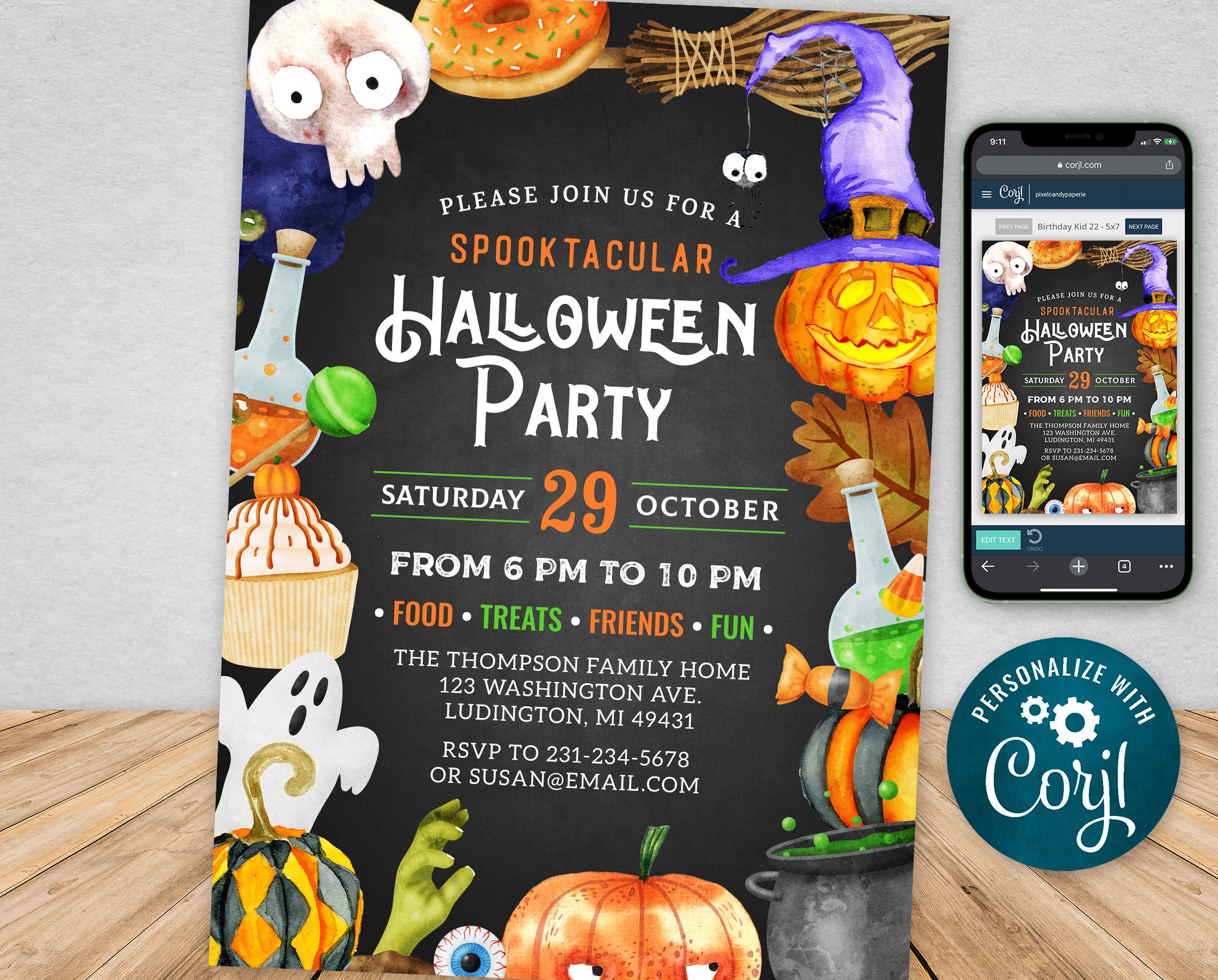 Halloween Email Invitation Template