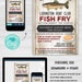 Fish Fry Benefit Fundraiser Invitation Digital Instant Download 4x6 ...