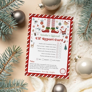 Editable Christmas Elf Report Card Letter - Elf Report Card - Letter ...