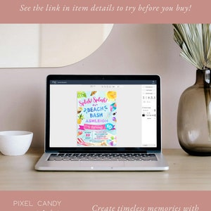 Digital and Printable Beach Party Invitation Beach Theme Party & Evite ...