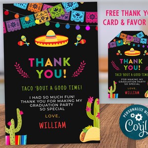 Taco Bout a Graduation Invitation Fiesta Graduation Party Mexican Grad ...