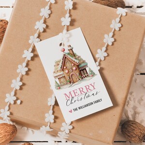 Editable Christmas Gift Tag Template Personalized Pink Pastel ...
