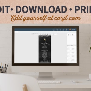 Menu Template and Drink Menu Template Sparkly Glitter Silver - Etsy