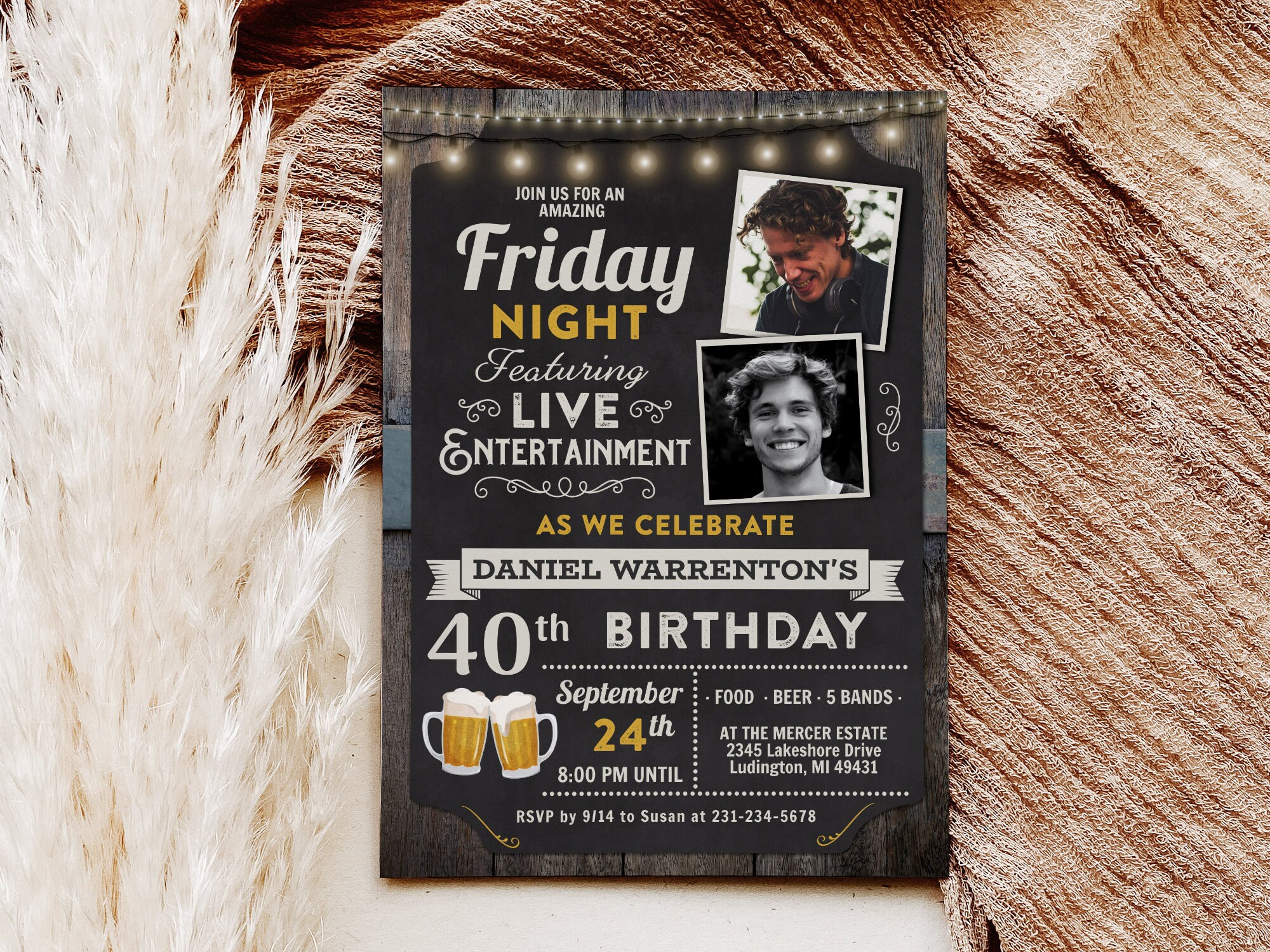 Cast Party Invitation Template