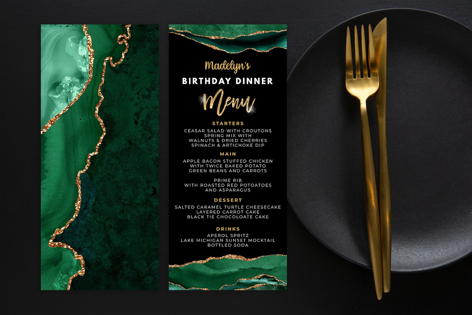 Green And Gold Menu Card Menu Template And Drink Menu Event Etsy green-and-gold-menu-card-menu-template-and-drink-menu-event-etsy