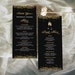 Menu Template and Drink Menu Template Sparkly Glitter Gold Menu Card ...
