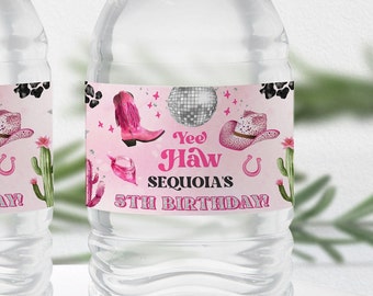 Editable Space Cowgirl Welcome Sign Pink Disco Cowgirl Party Nashville ...