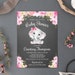 Pink Girl Elephant Baby Shower Invitation Set Diaper Raffle - Etsy