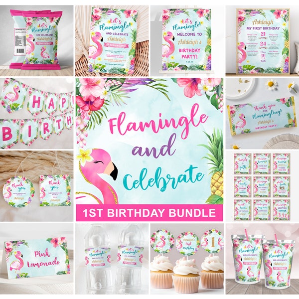 Flamingo Invitation - Etsy