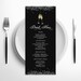 Menu Template and Drink Menu Template Sparkly Glitter Silver - Etsy