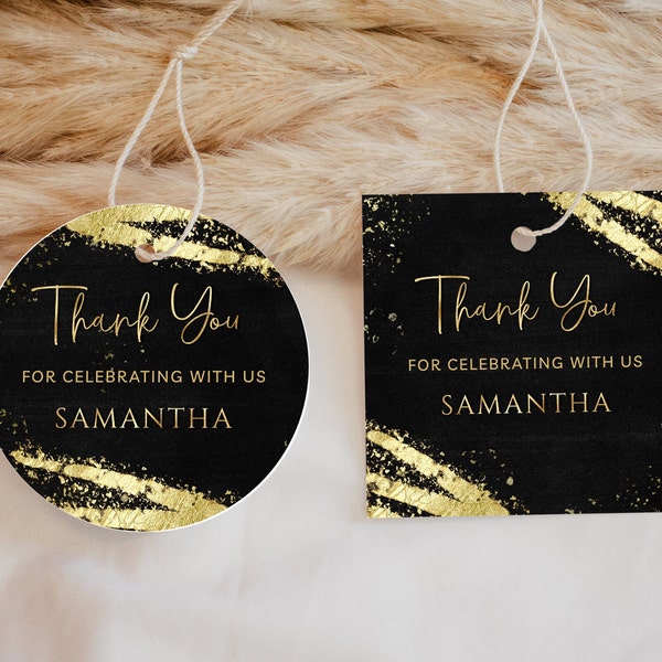 Black and Gold Party Favors - Etsy