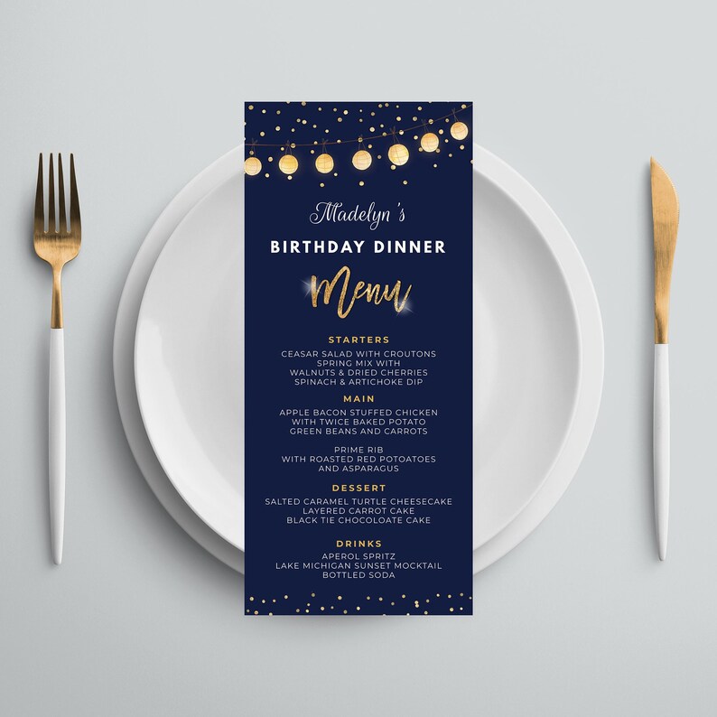 Editable Menu Template and Drink Menu Event Menu Template - Etsy