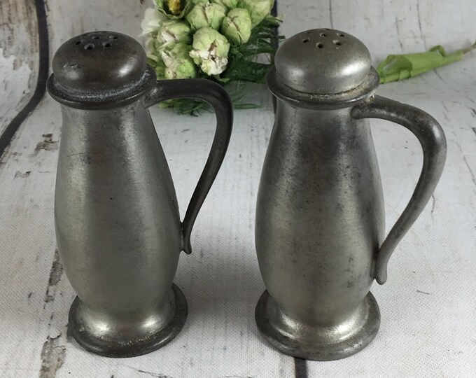 Vintage 1950s Mayflower Pewter #3237 Salt and Pepper Shakers WB ...