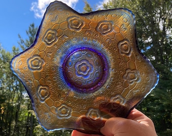 Viterra Glass Rose Bowl - Etsy