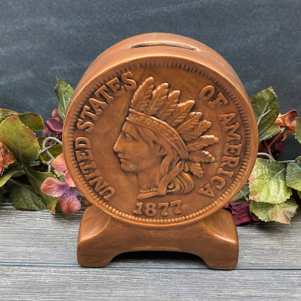 Copper Indian Head Bank - Etsy