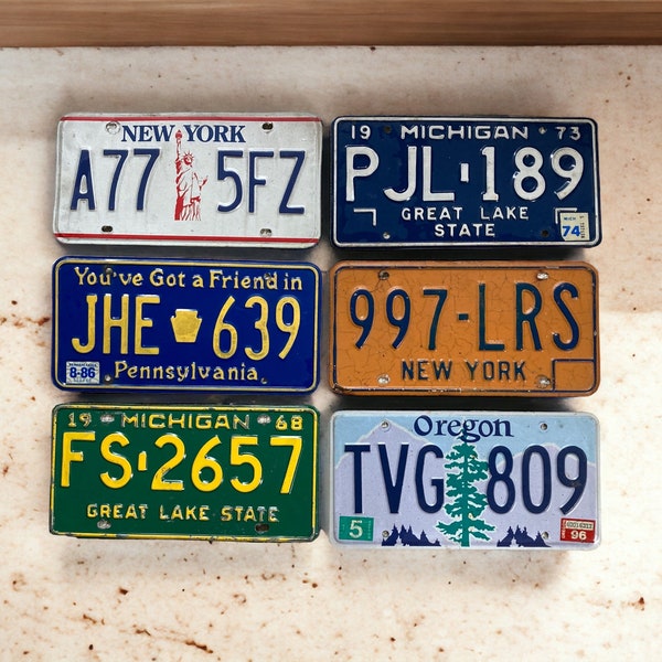 Vintage License Plates - Etsy