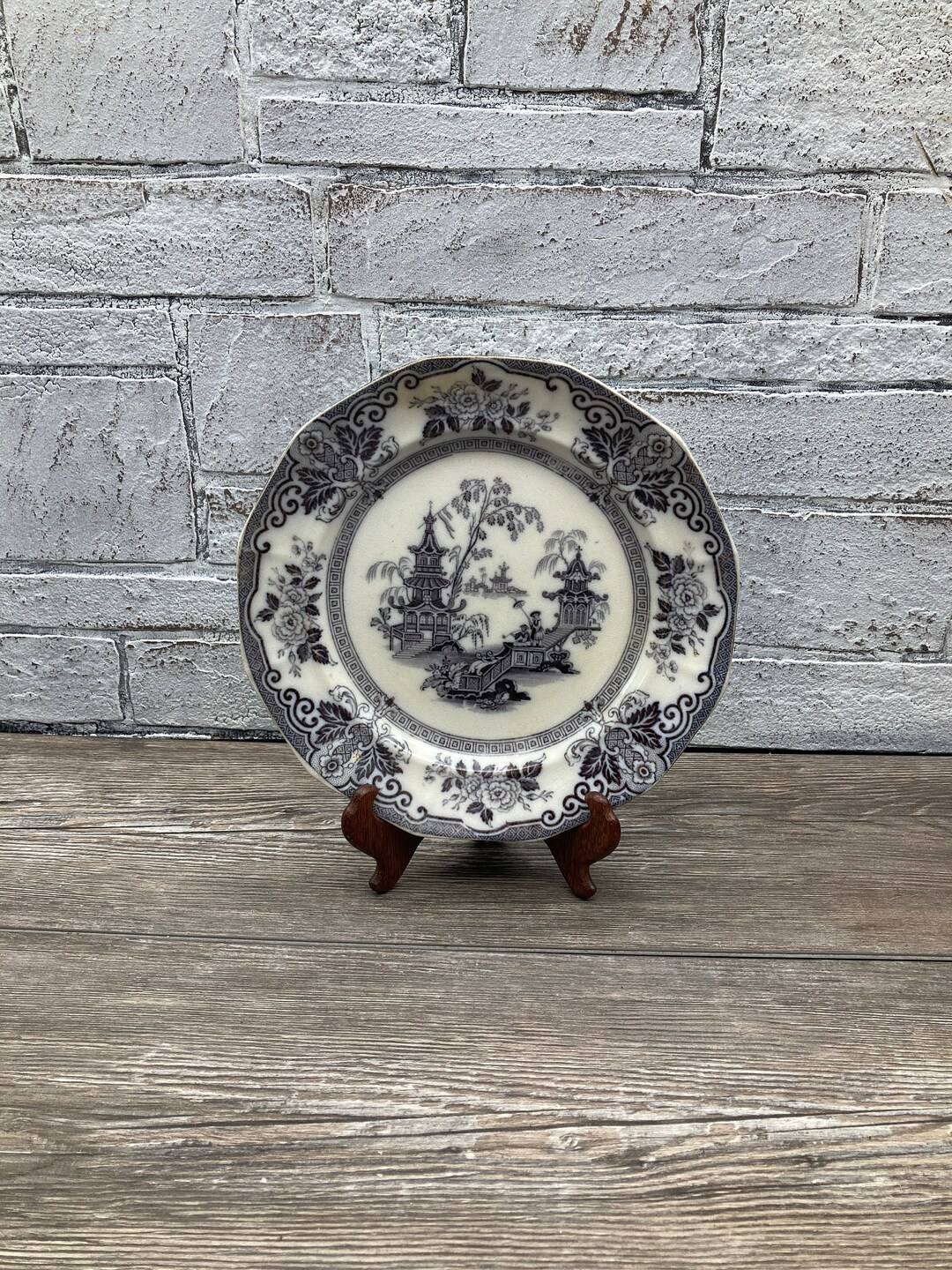 RARE C. 1840s Antique Clementson Ironstone hyson 9.25 Plate Made in ...