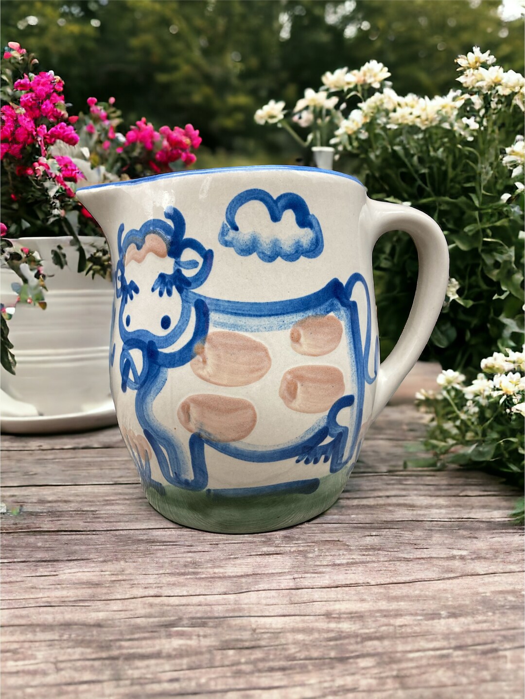 RARE ~M.A. Hadley Pottery Hand Painted Artist Signed ~48 Oz Pitcher ...