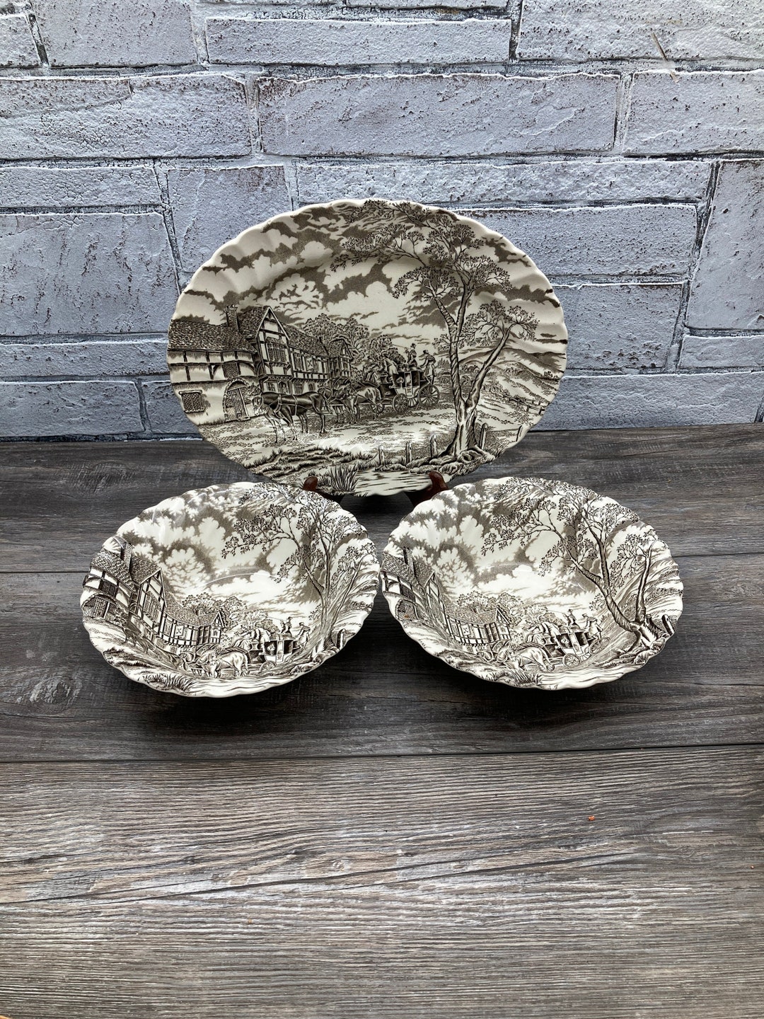 MYOTT Royal Mail Pattern Ironstone Staffordshire English Platter OR ...