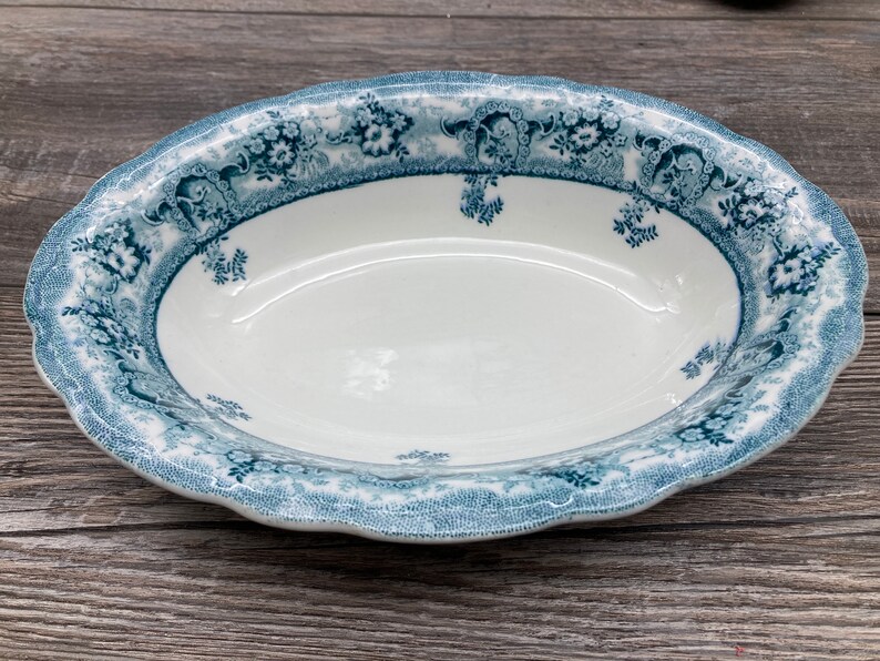 RARE ANTIQUE Stanley Pottery Co. clive Bluegreen | Etsy