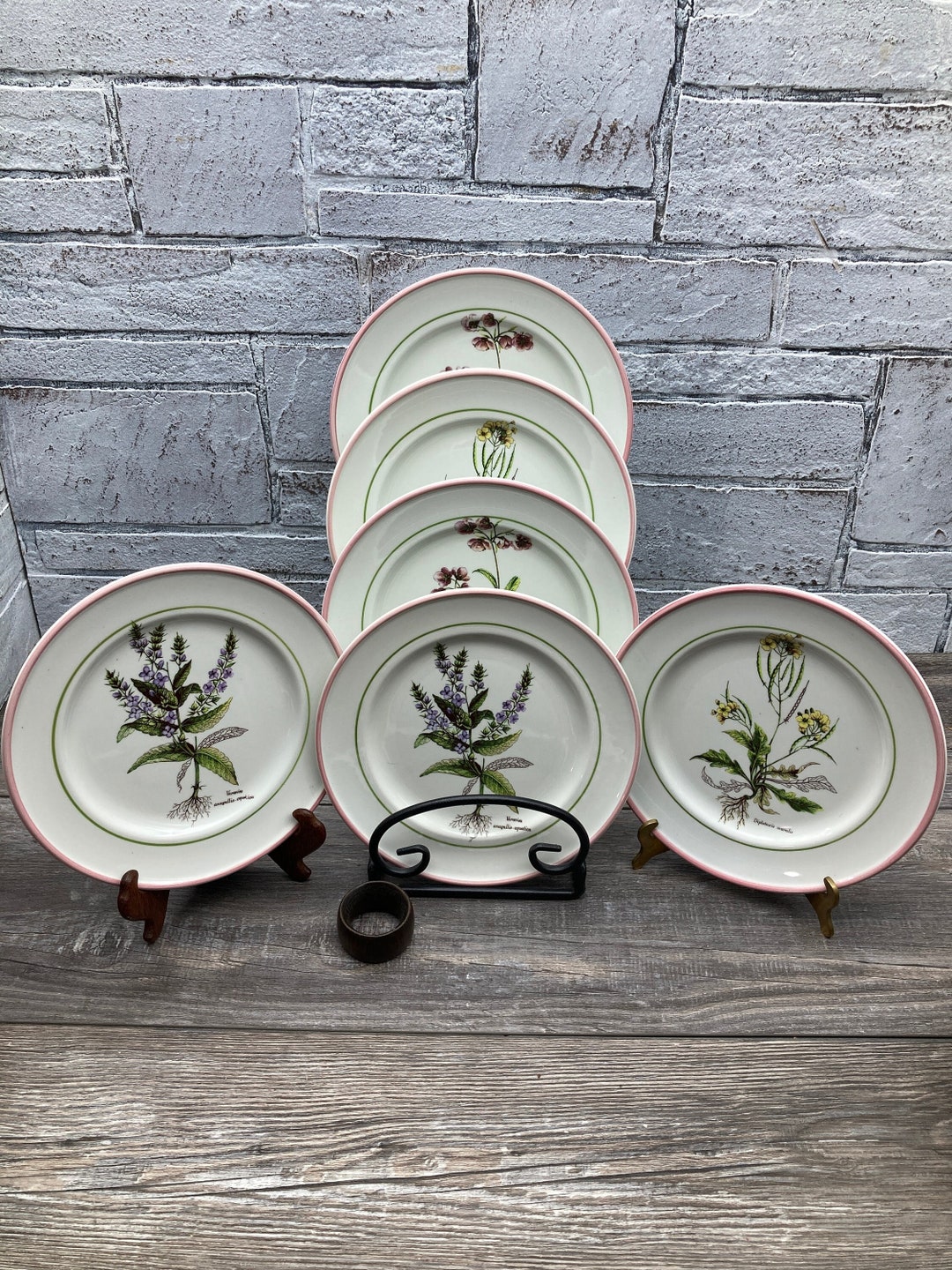 LA PRIMULA Salad / Lunch Plates Plates Set of 6 Hand Made in Italy ...