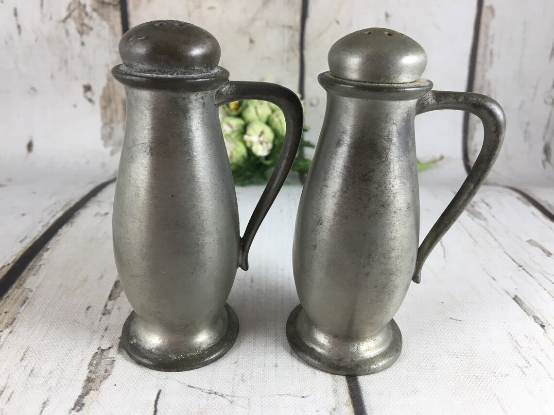 Vintage 1950s Mayflower Pewter 3237 Salt and Pepper Shakers | Etsy