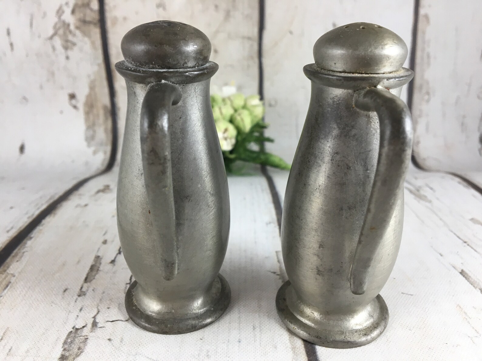 Vintage 1950s Mayflower Pewter 3237 Salt and Pepper Shakers | Etsy