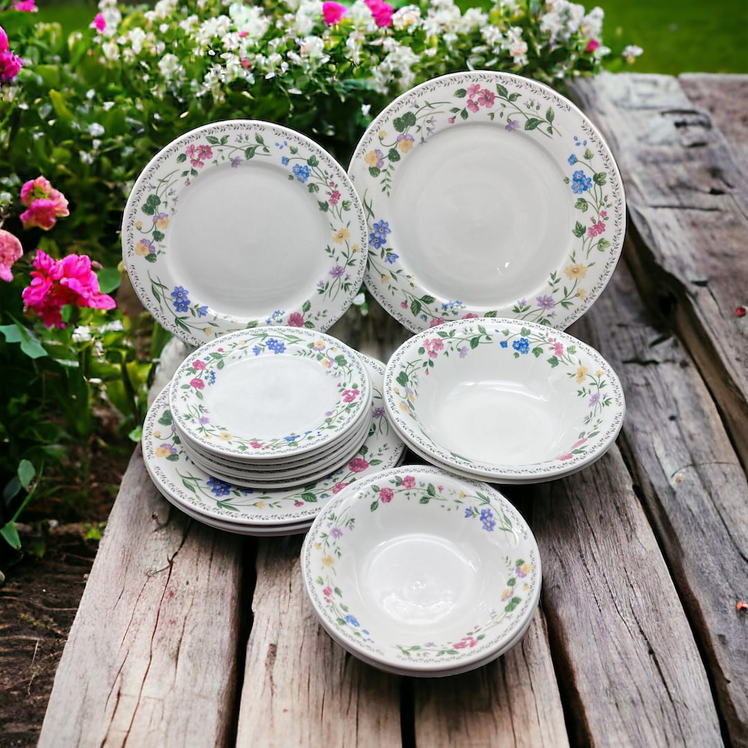 1993 Farberware 225 Stoneware "english Garden" ~plates OR Bowls ...