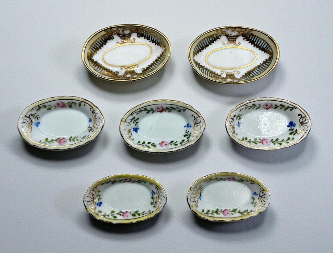 Vintage / Antique Japanese Nippon & Noritake Salt Cellars / Dishes ...