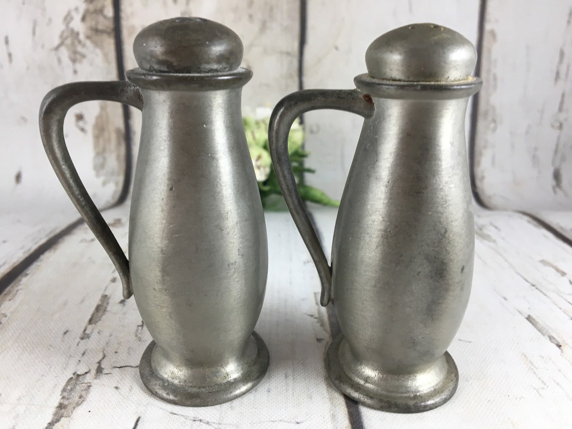 Vintage 1950s Mayflower Pewter 3237 Salt and Pepper Shakers | Etsy