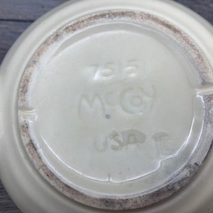 Mccoy Pottery #7515 ~ Glazed Brown Fruit & Nuts Design Water Pitcher US ...