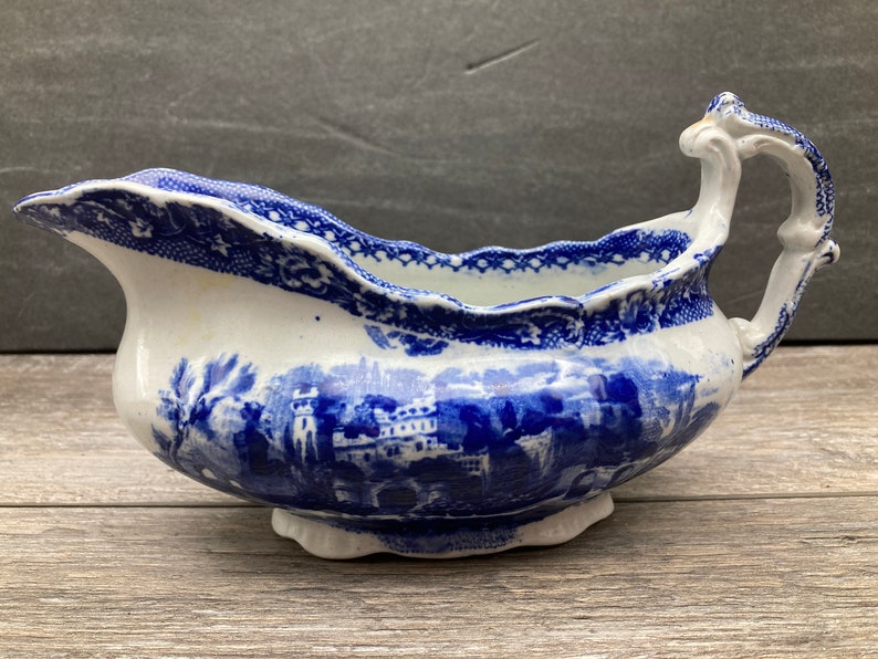 RARE Alfred Meakin alhambra Flow Blue Transferware - Etsy