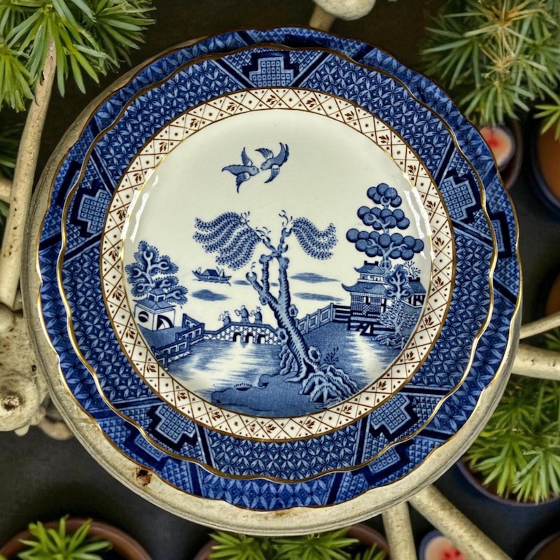 Booths Blue Willow Dinner - Etsy