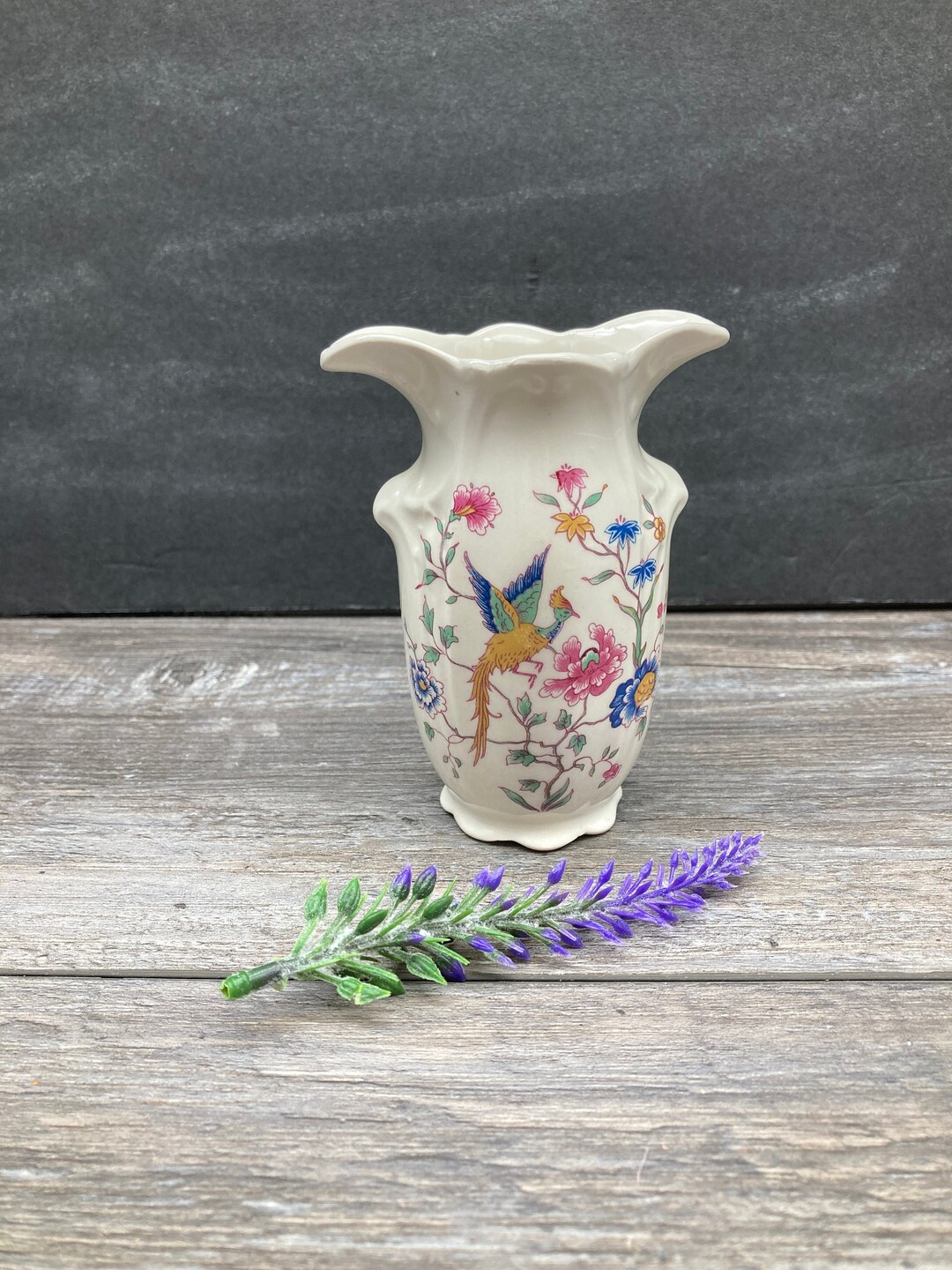 Vintage PALISSY royal Worcester Spode Company Porcelain 4.25 Vase ...