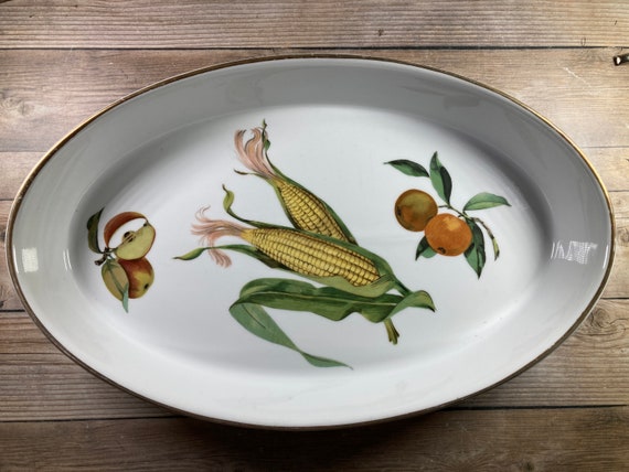 ROYAL WORCESTER EVESHAM Gold Porcelain 14.5 Oval Baking - Etsy