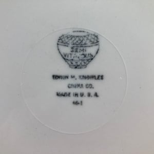 CLEARANCE 1939 "spring Bouquet" Edwin Knowles China Company Vintage ...