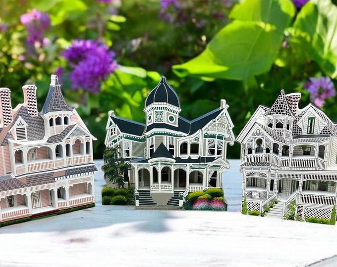 1994 SHEILA'S Collectibles-"the Cottage Souvenirs"~set of 3~ Hand ...