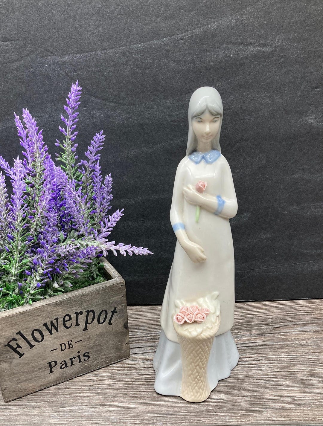 Vintage Miguel Requena Porcelain Figurine: "morning Flowers" Valencia ...