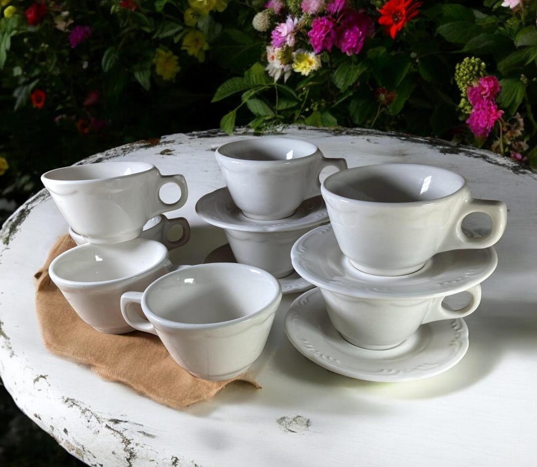 Vintage Ultima China Ironstone Cup and Pfaltzgraff Saucer: Rustic ...