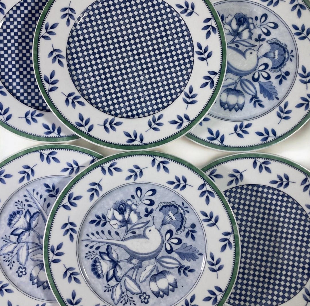 Villeroy & Boch castell / Cardoba Patterns Porcelain Salad Plates Made ...