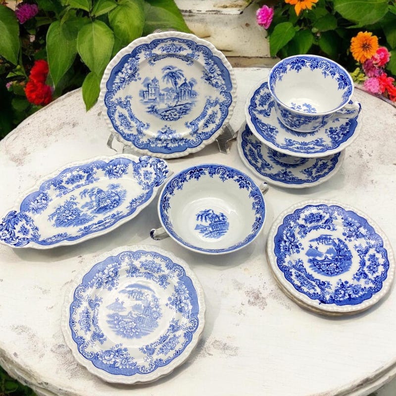 Antique John Maddock Plate - Etsy