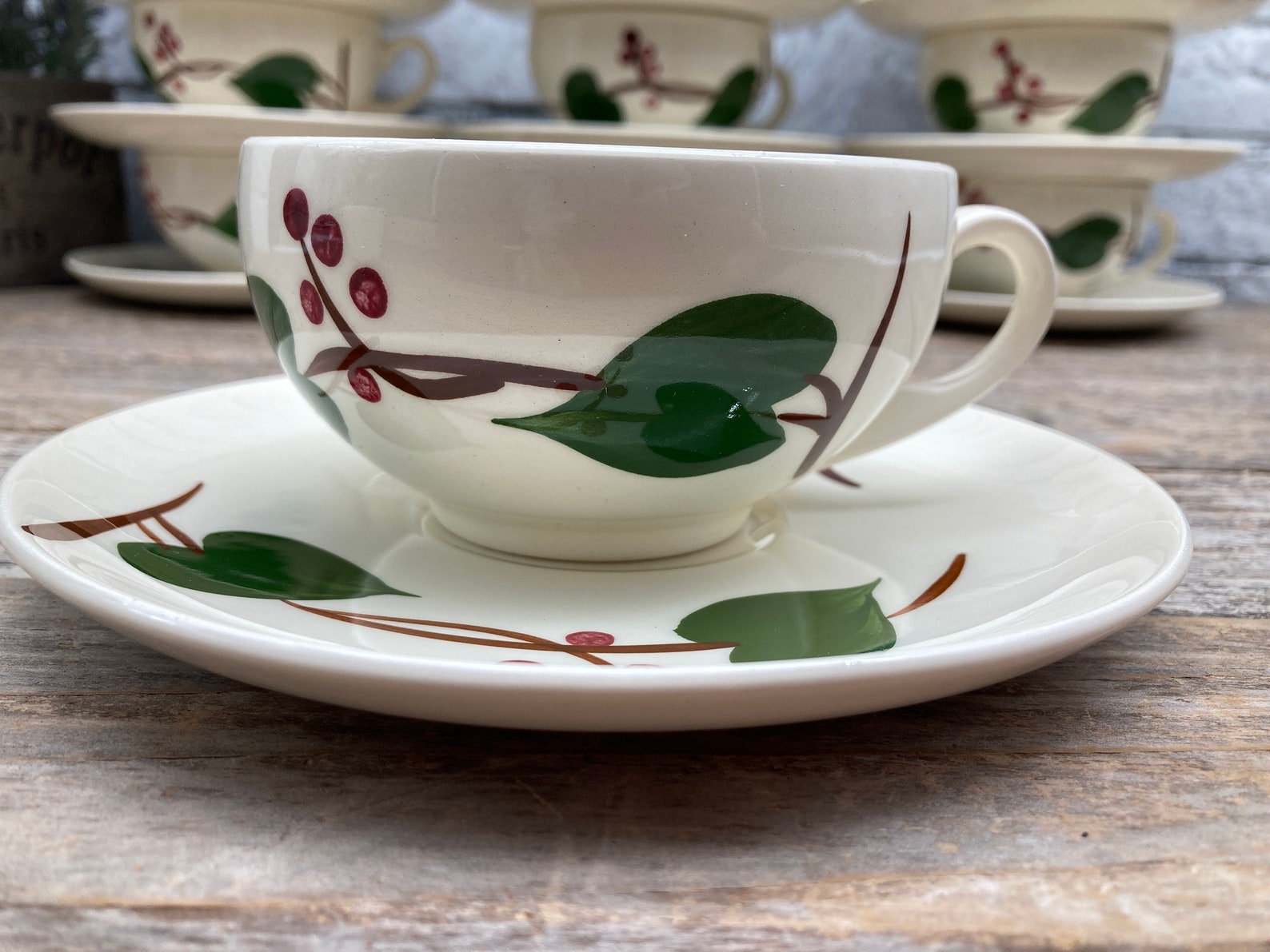 Vintage Blue Ridge Southern Potteries stanhope Ivy | Etsy