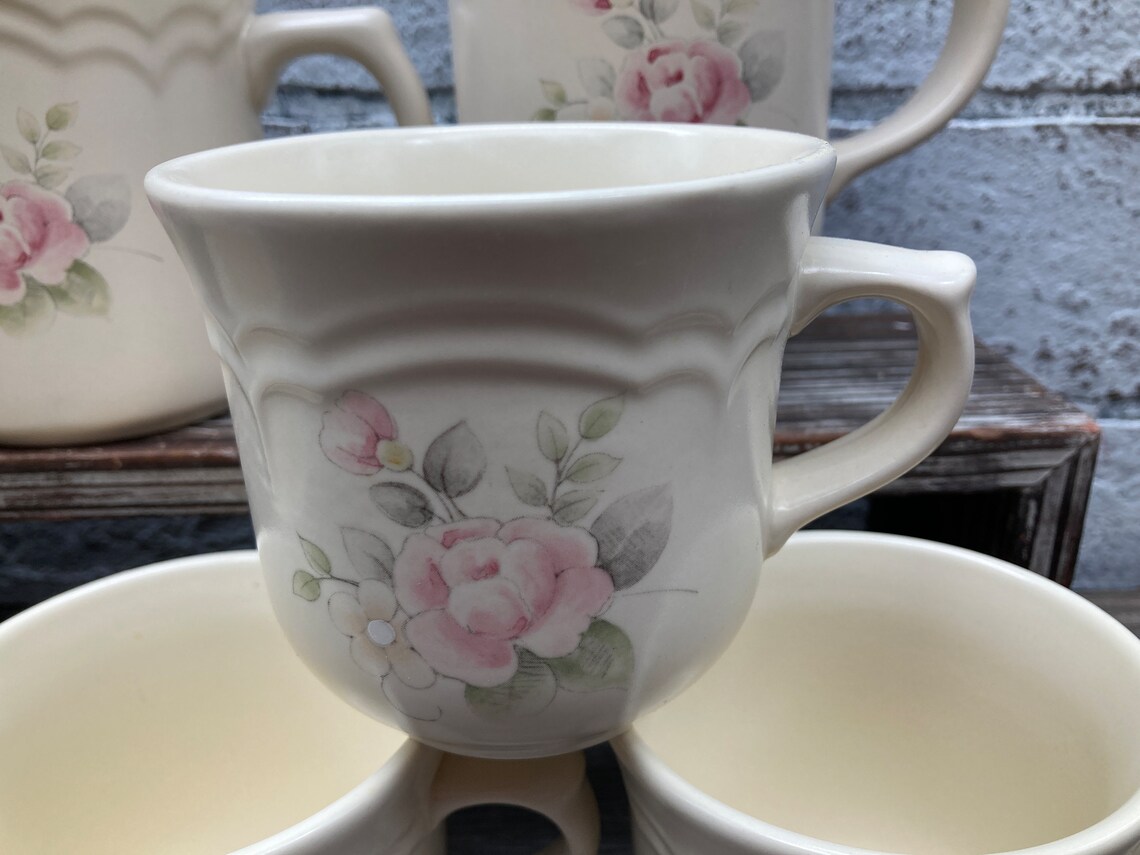 1980s Pfaltzgraff tea Rose Pattern Choose: Set of - Etsy