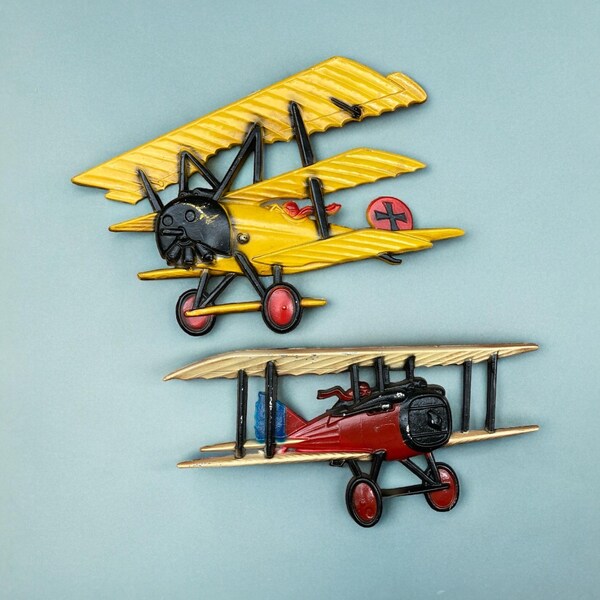 Biplane Metal Decor - Etsy